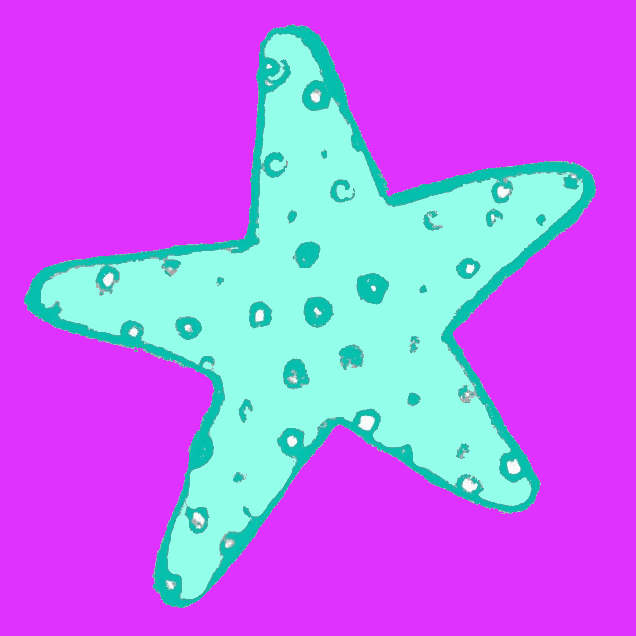 CHocolate Chip starfish cropped teal for divi GIF | The Mindful Mermaid